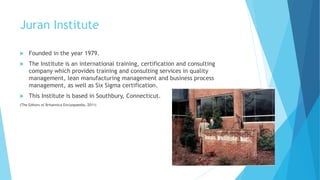 Quality guru Joseph M | PPTX