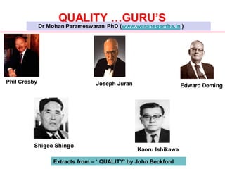 Quality Gurus of the World & their details.pdf
