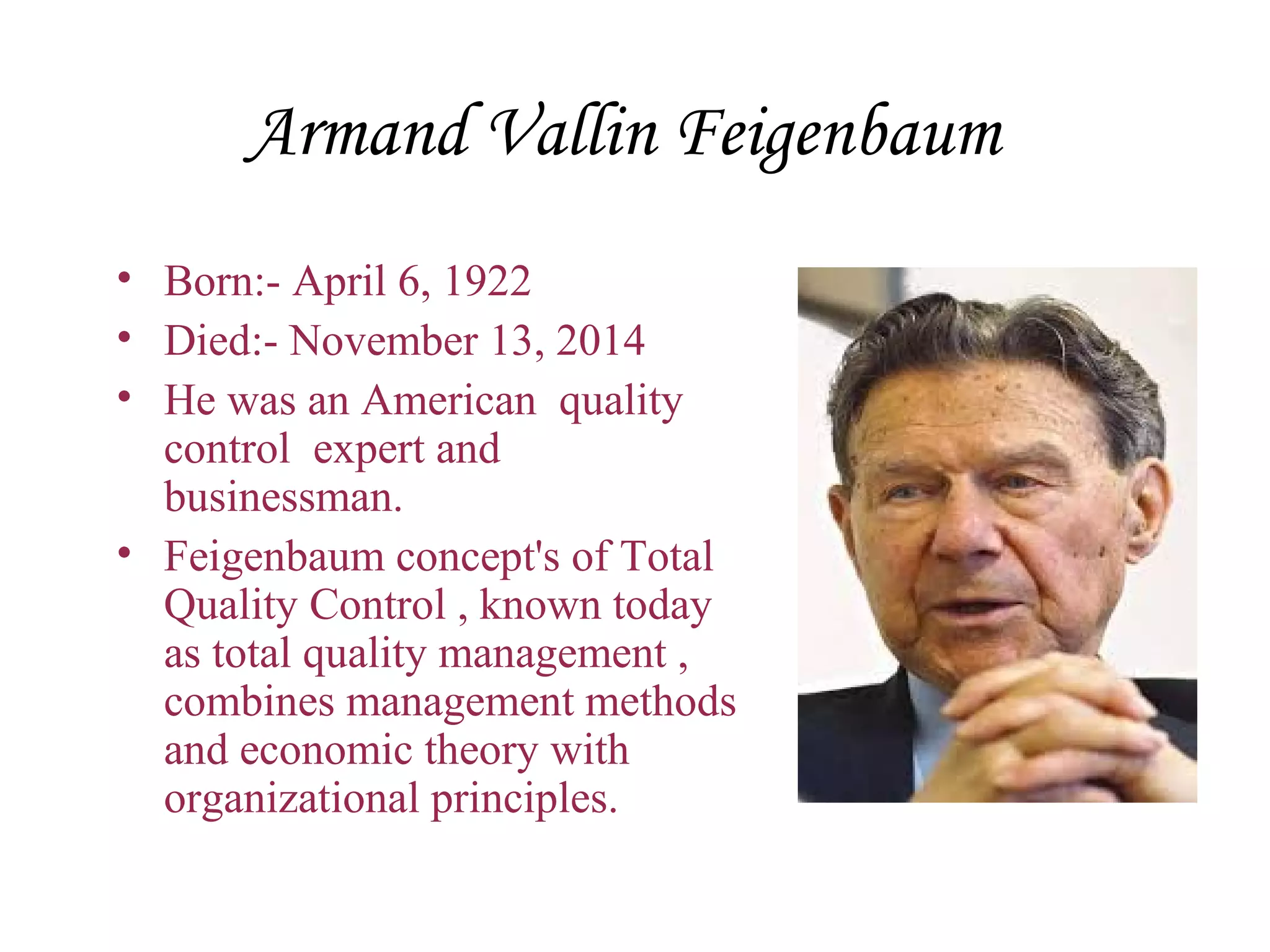 Quality management gurus | PPT