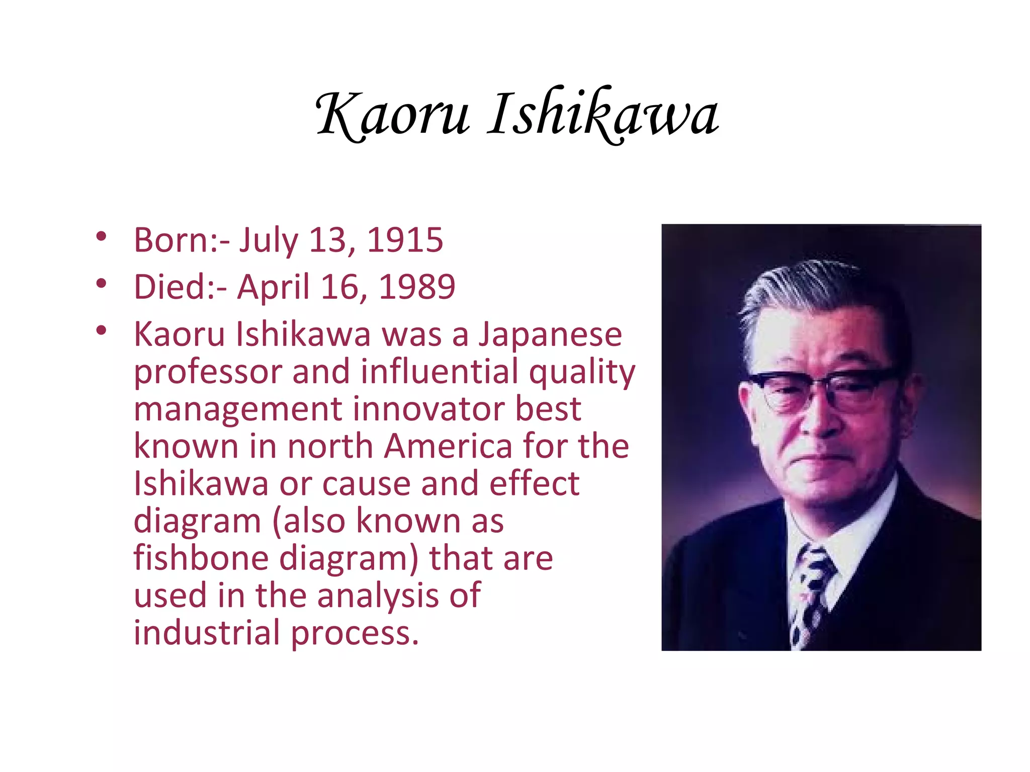 Quality management gurus | PPT