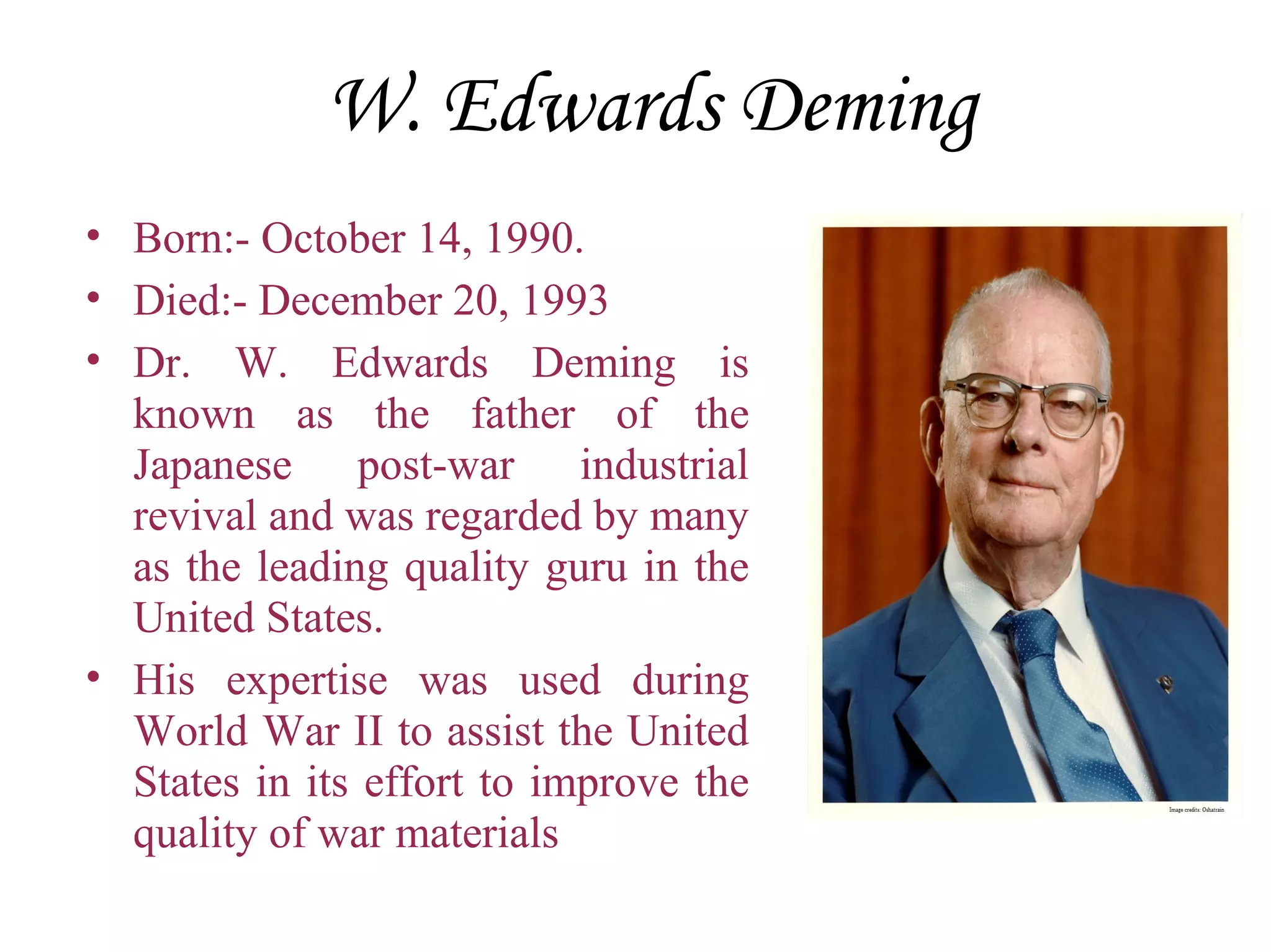 Quality management gurus | PPT