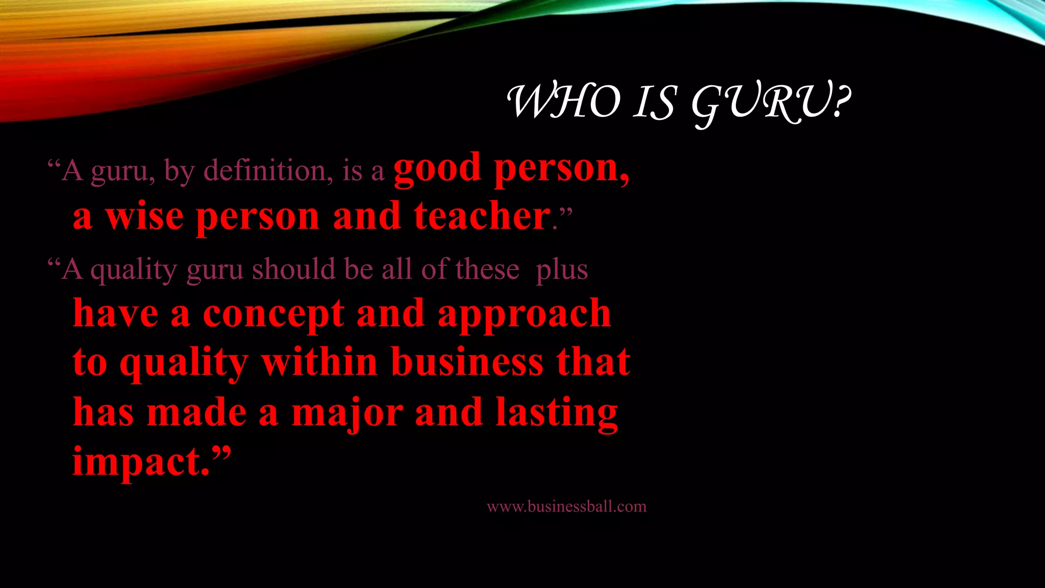 Quality gurus (all 3 types) | PPTX