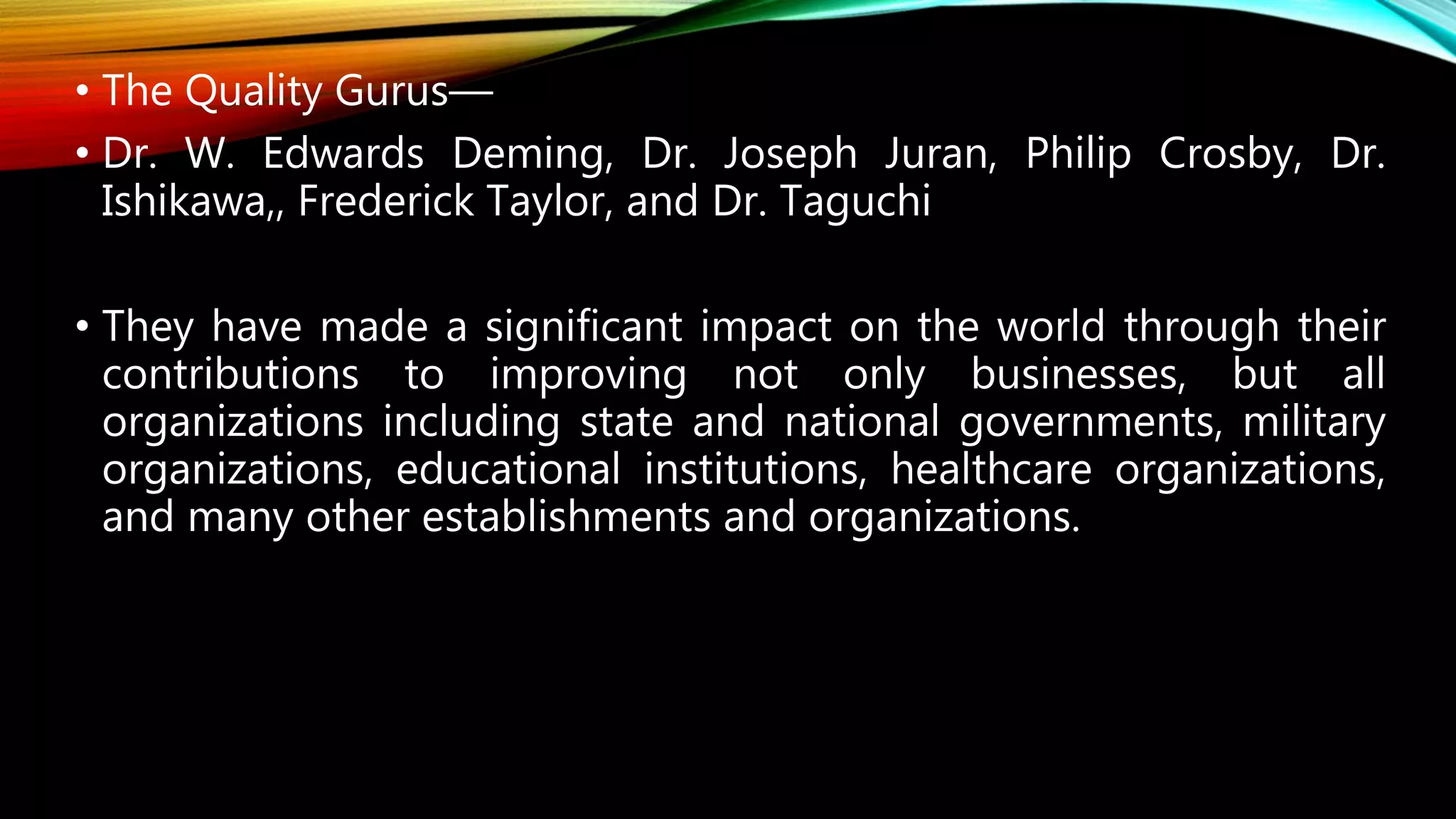 Quality gurus (all 3 types) | PPTX