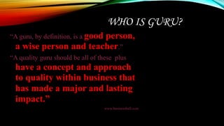 Quality gurus (all 3 types) | PPTX
