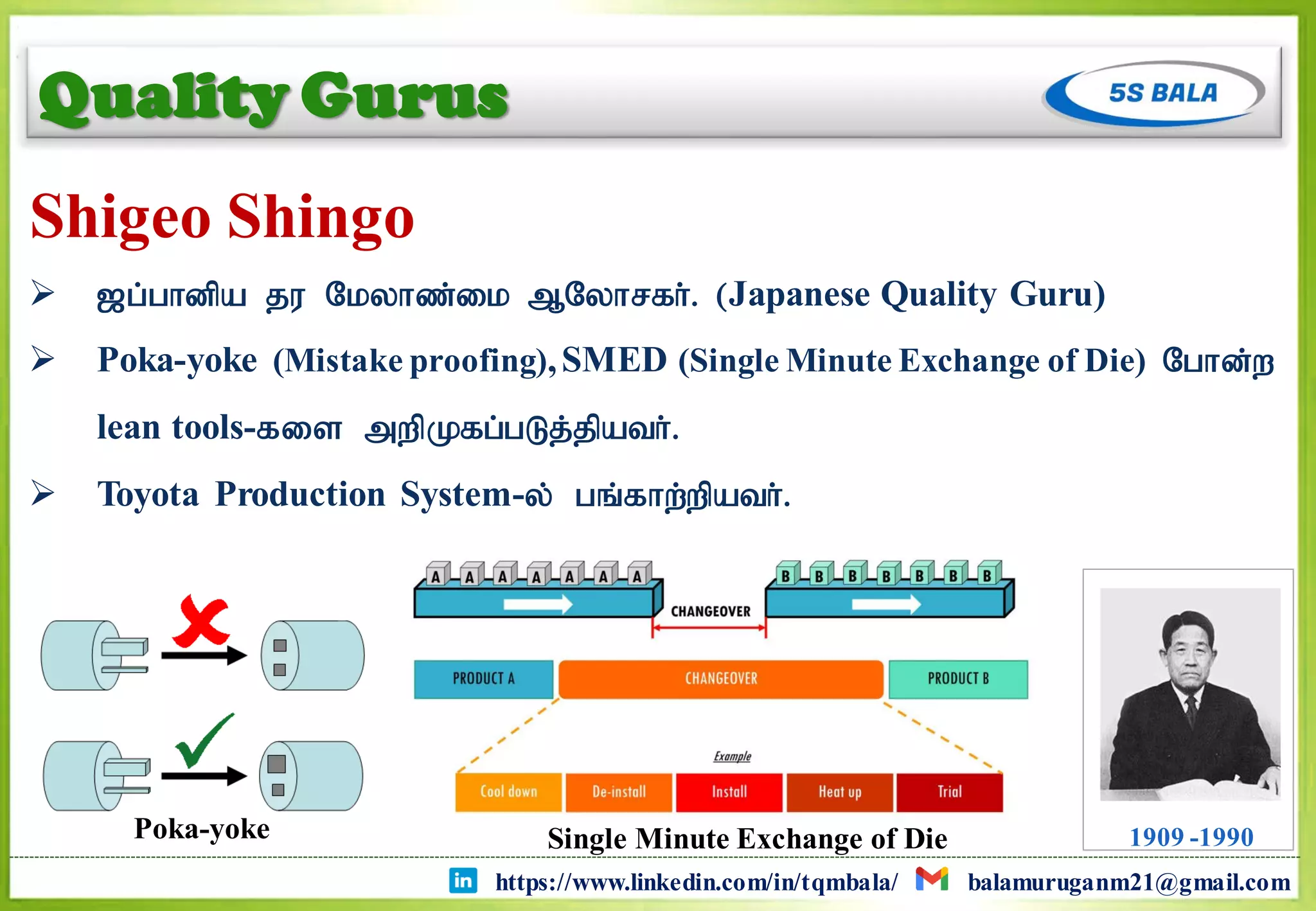 Quality Gurus and their key Contributions | PDF