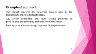 Quality improvement and cost reduction (project by project appoach) | PPT