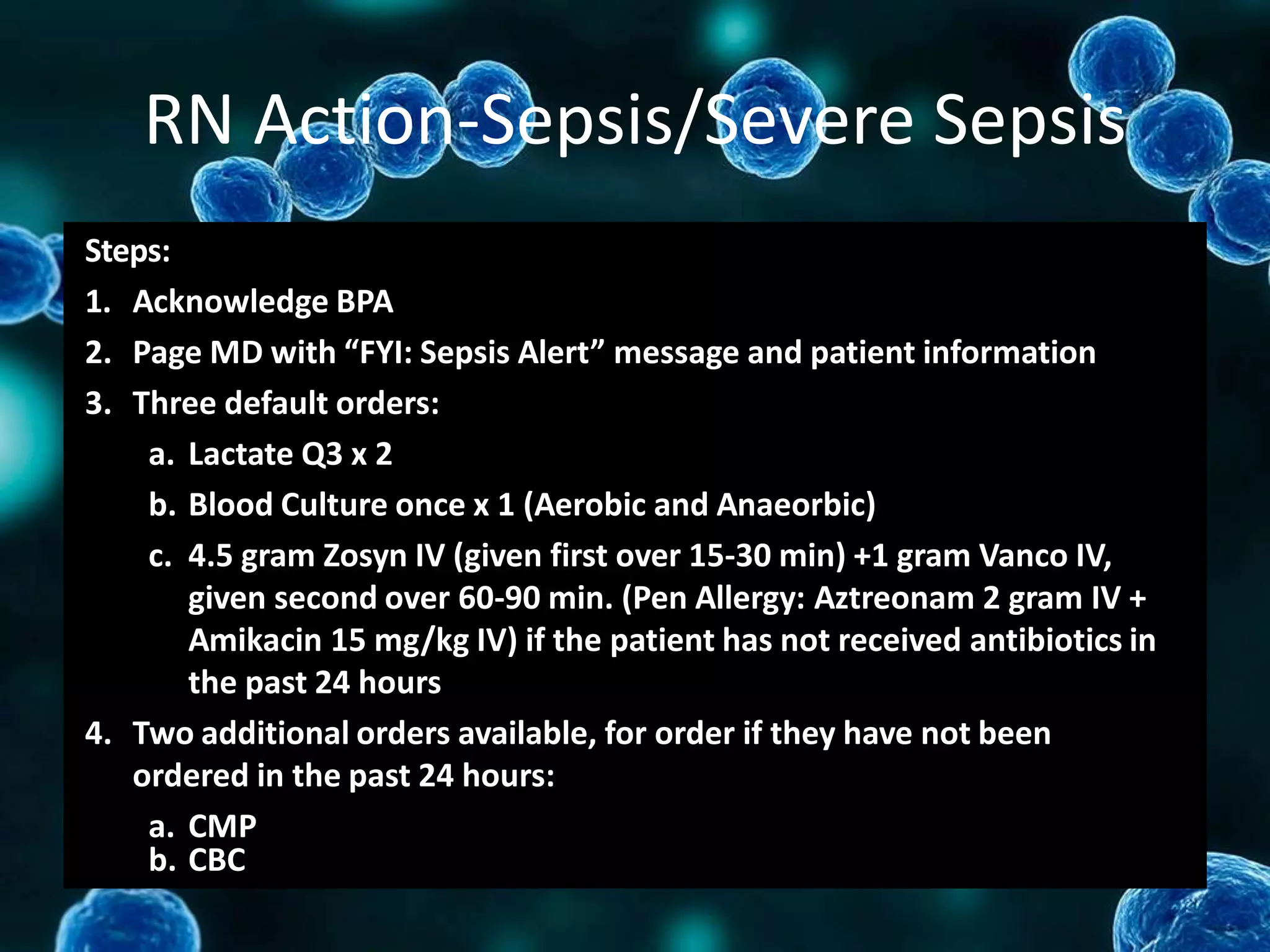 Quality Improvement Sepsis Recognition & Treatment | PPTX