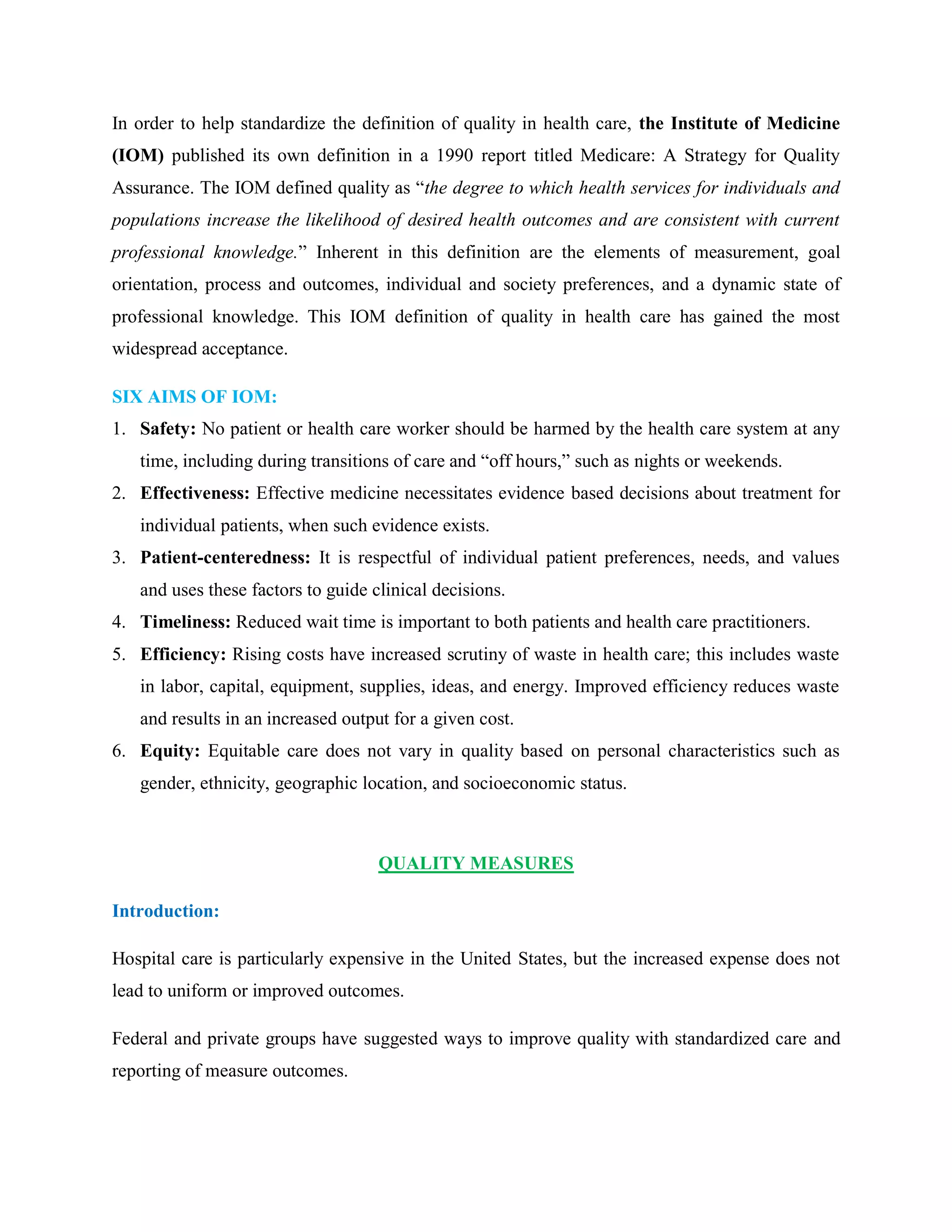 Quality improvement and patient safety in anesthesia | PDF