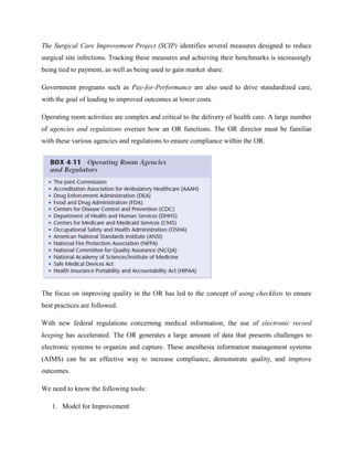 Quality improvement and patient safety in anesthesia | PDF