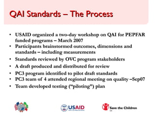 Quality Assurance and Improvement Standards for OVC Services in ...