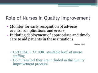 Quality improvement in nursing | PPTX