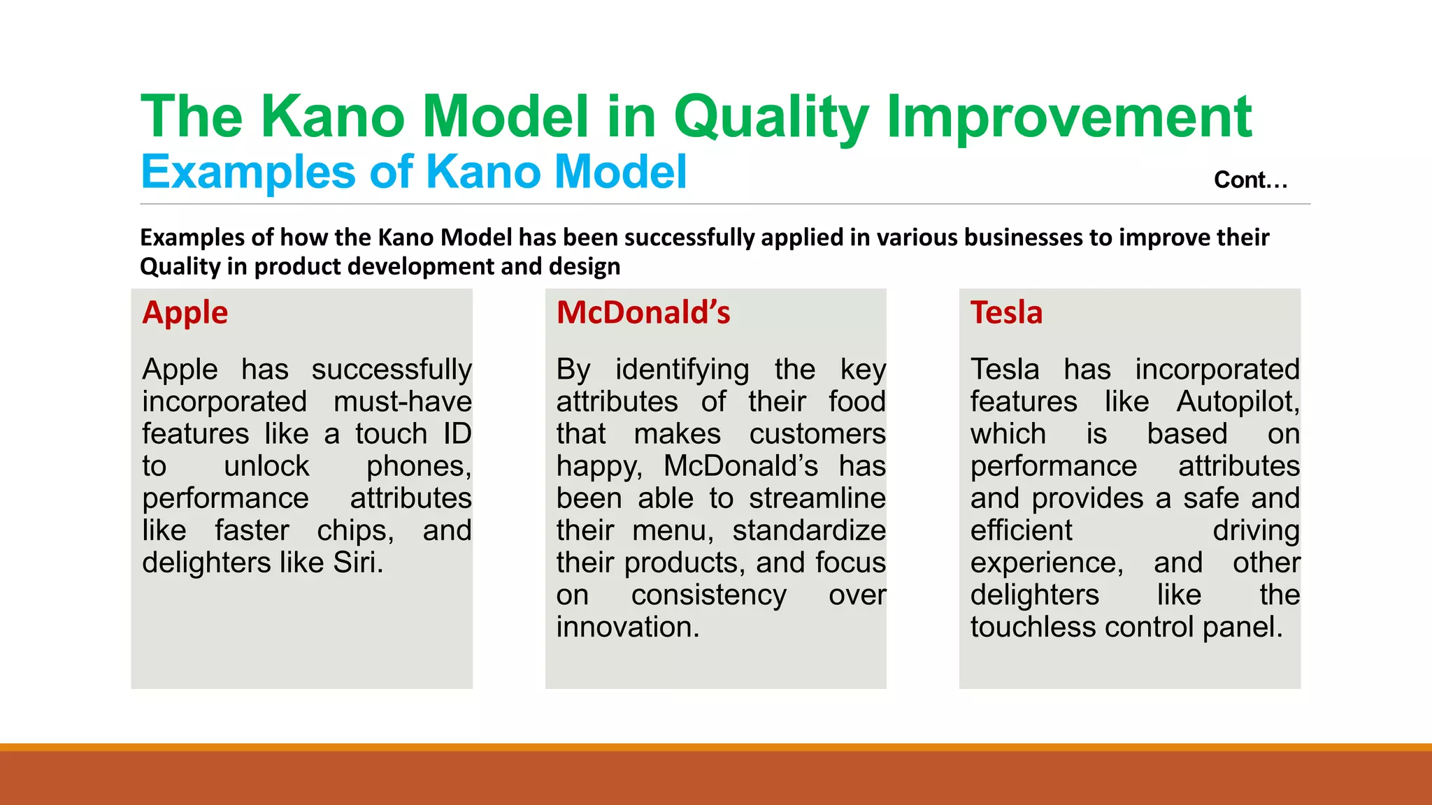 Quality Improvement in Product design and Development with Kano Model | PPT