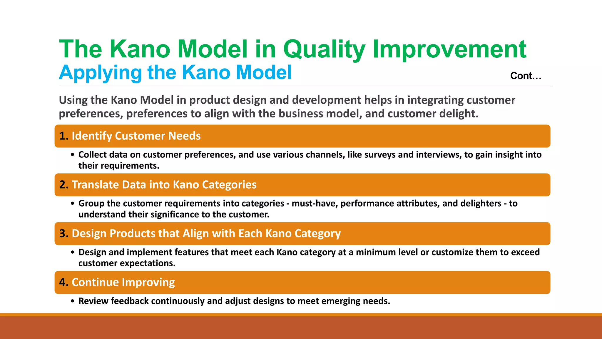 Quality Improvement in Product design and Development with Kano Model | PPT