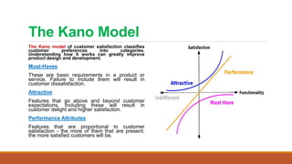Quality Improvement in Product design and Development with Kano Model | PPT