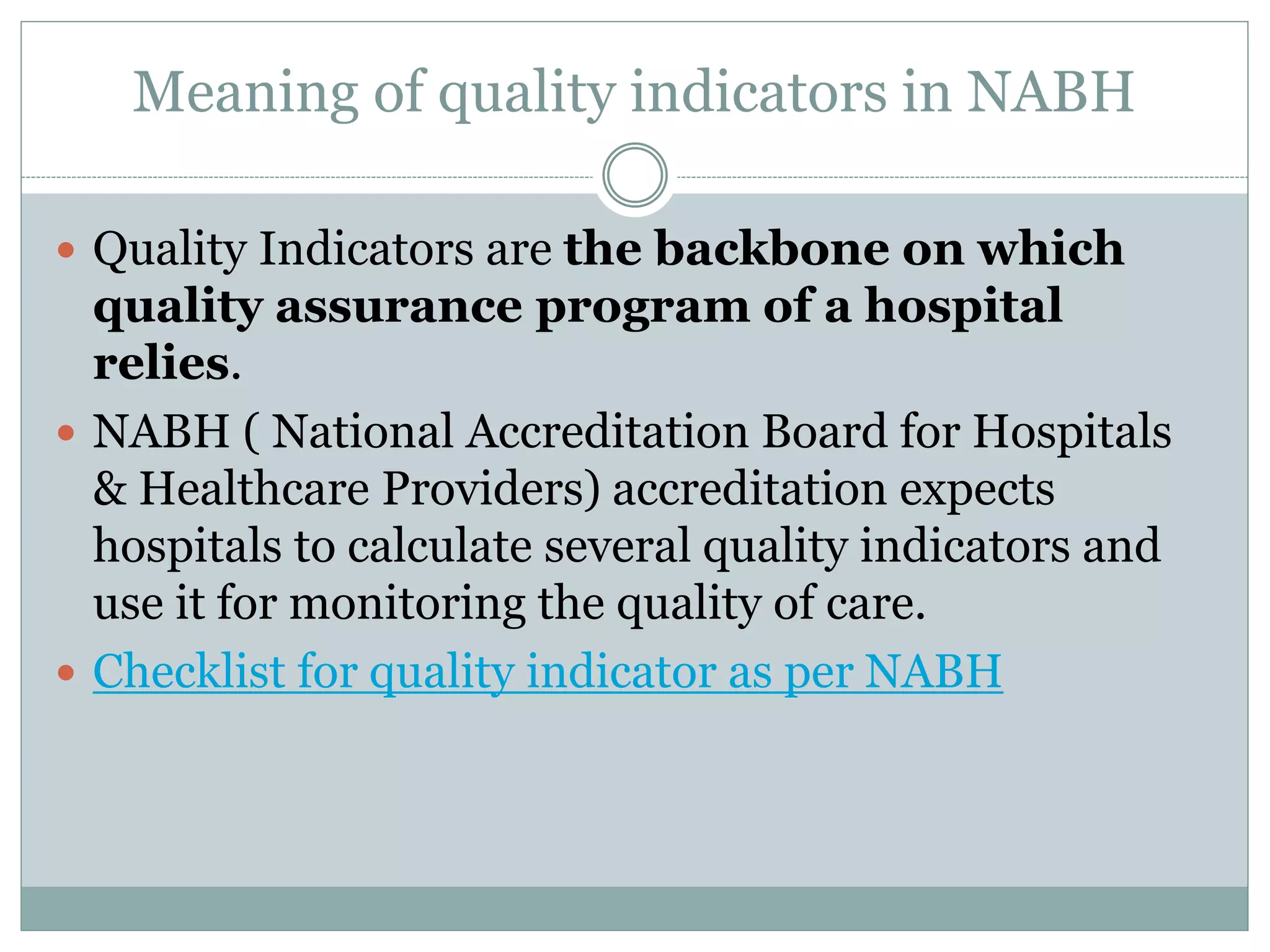 QUALITY INDICATOR IN NURSING.pptx