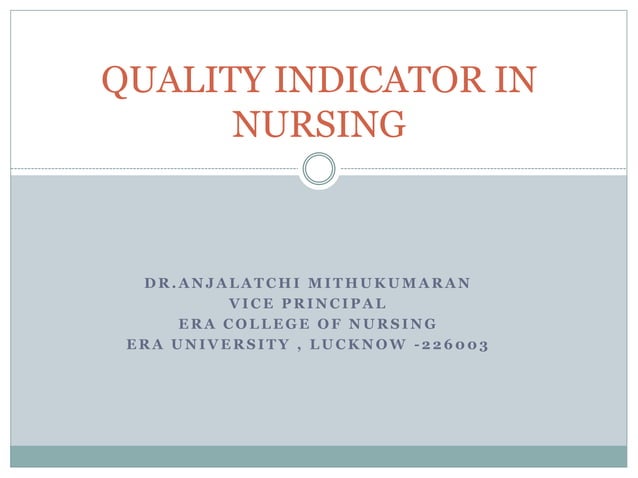 QUALITY INDICATOR IN NURSING.pptx