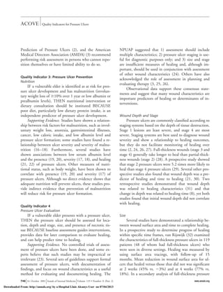 Quality indicators for prevention and management of pressure ulcers | PDF