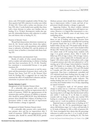 Quality indicators for prevention and management of pressure ulcers | PDF