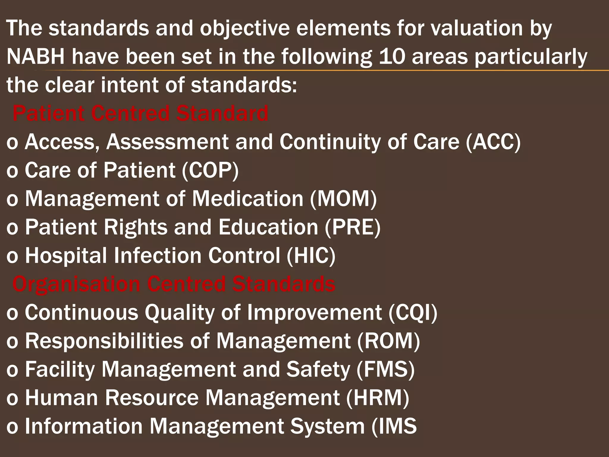 Quality in hospital | PPTX