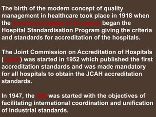 Quality in hospital | PPTX