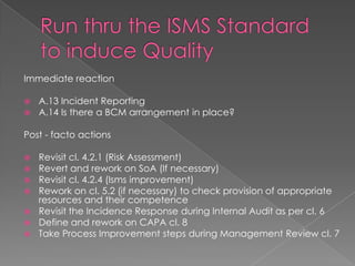 Quality in information_security | PPTX | Business | Business and Finance