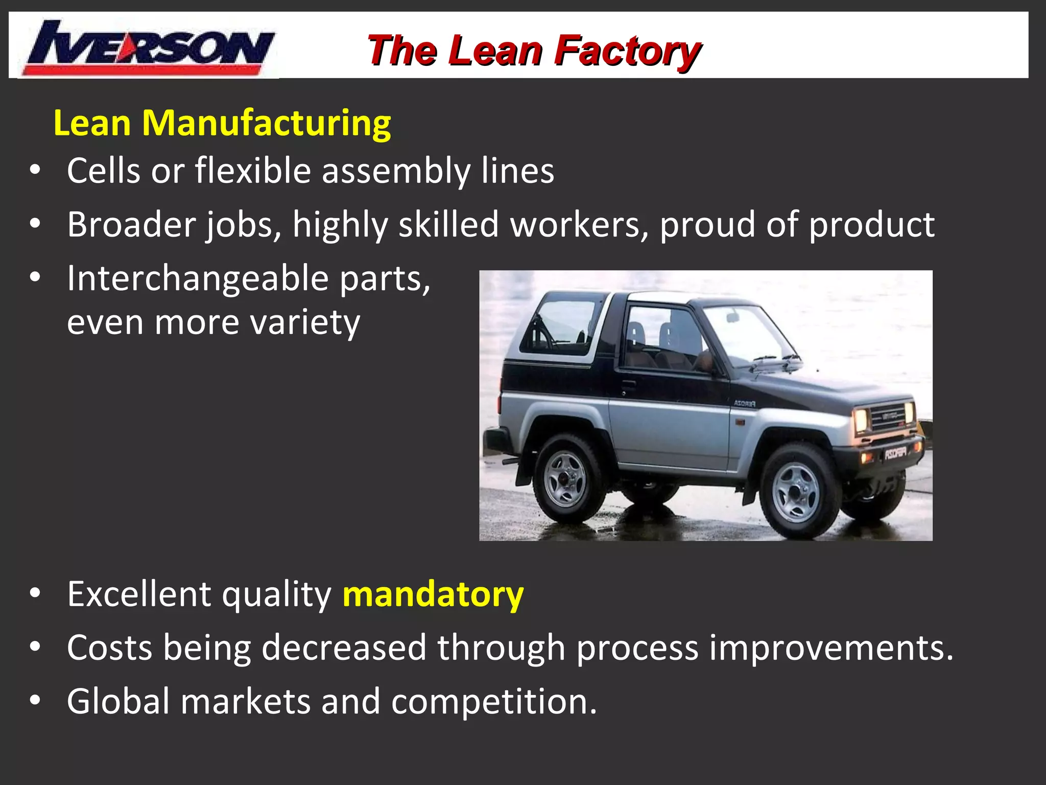 Quality in Manufacturing for Production & Manufacturing | PPT