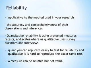 Quality in qualitative research (1) | PPT