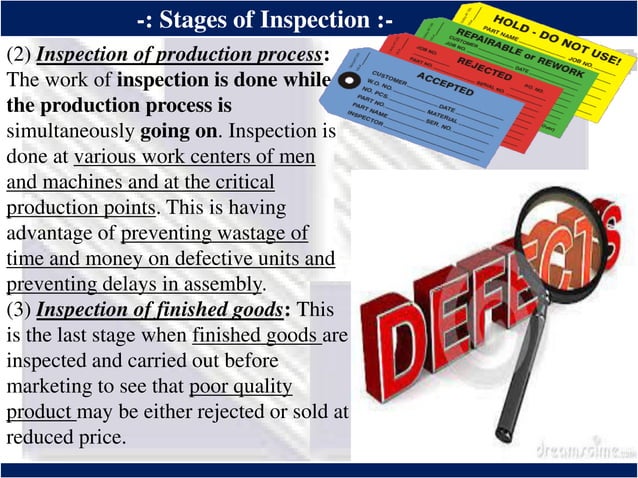 Quality inspection presentation | PDF | Manufacturing Industry | Industries