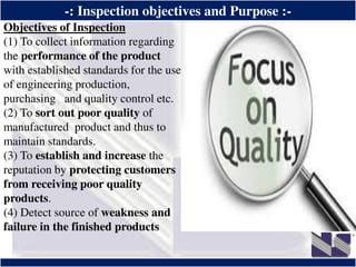 Quality inspection presentation | PDF
