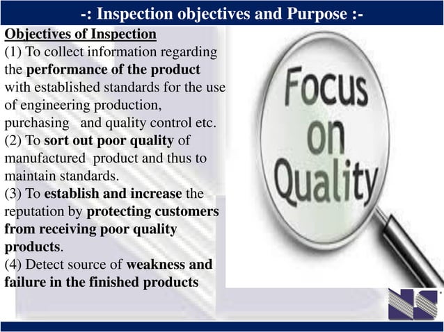 Quality inspection presentation | PDF | Manufacturing Industry | Industries