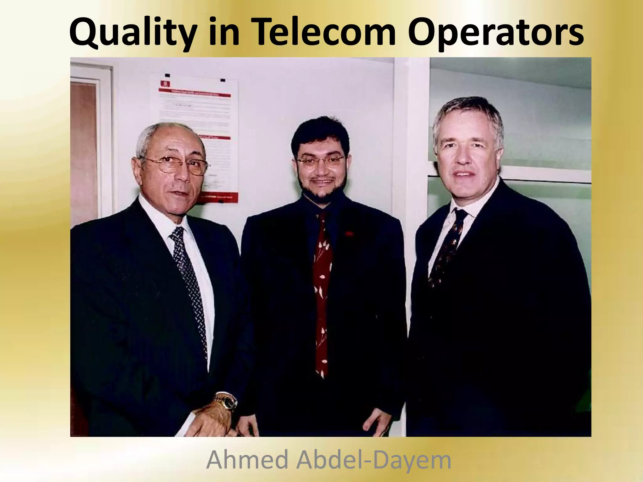 Quality in Telecommunications | PPSX