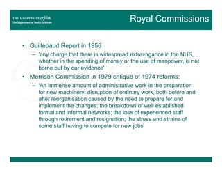 Quality in the NHS: OHE Annual Lecture with Alan Maynard | PDF