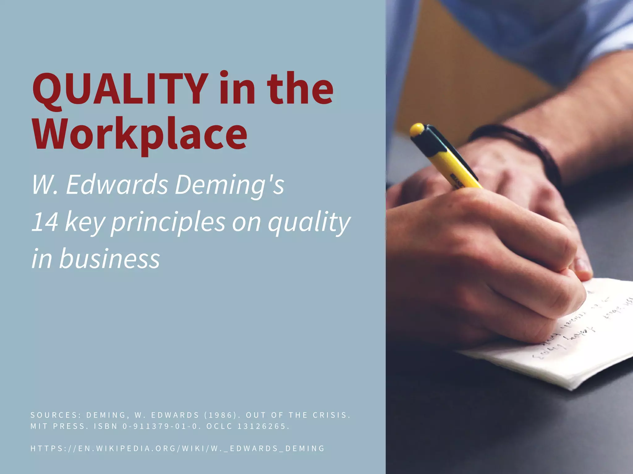 Quality in the Workplace: W. Edwards Deming's 14 key principles | PDF ...