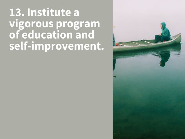 Quality in the Workplace: W. Edwards Deming's 14 key principles | PPT