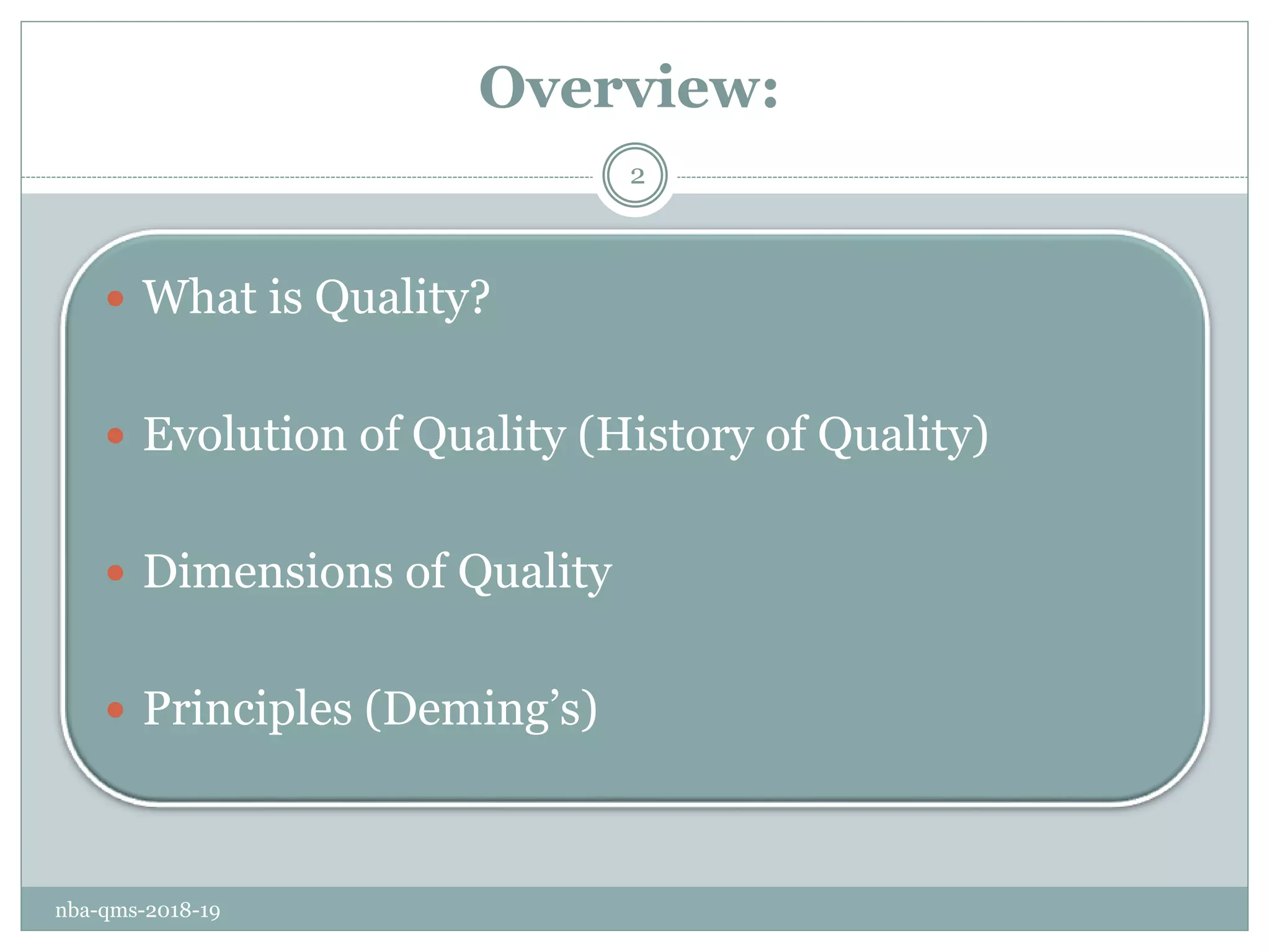 Quality introduction for Quality Management System | PPTX