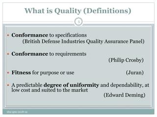 Quality introduction for Quality Management System | PPTX