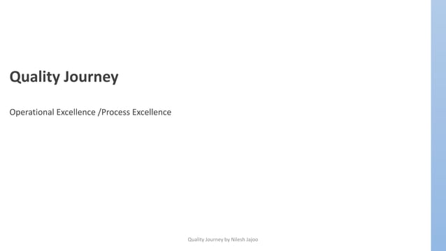 Quality_Journey_--OE Operational Excellence /Process Excellence | PDF