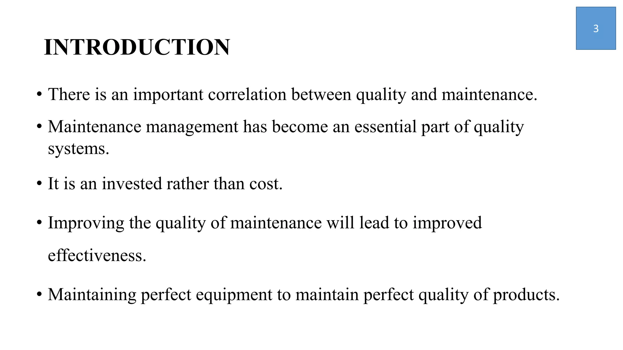 Quality maintenance | PPTX