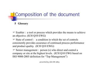 Industry Implications of Pharmaceutical Quality ICH Guidelines | PDF