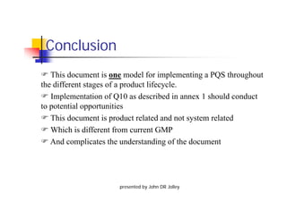 Industry Implications of Pharmaceutical Quality ICH Guidelines | PDF