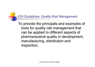 Industry Implications of Pharmaceutical Quality ICH Guidelines | PDF