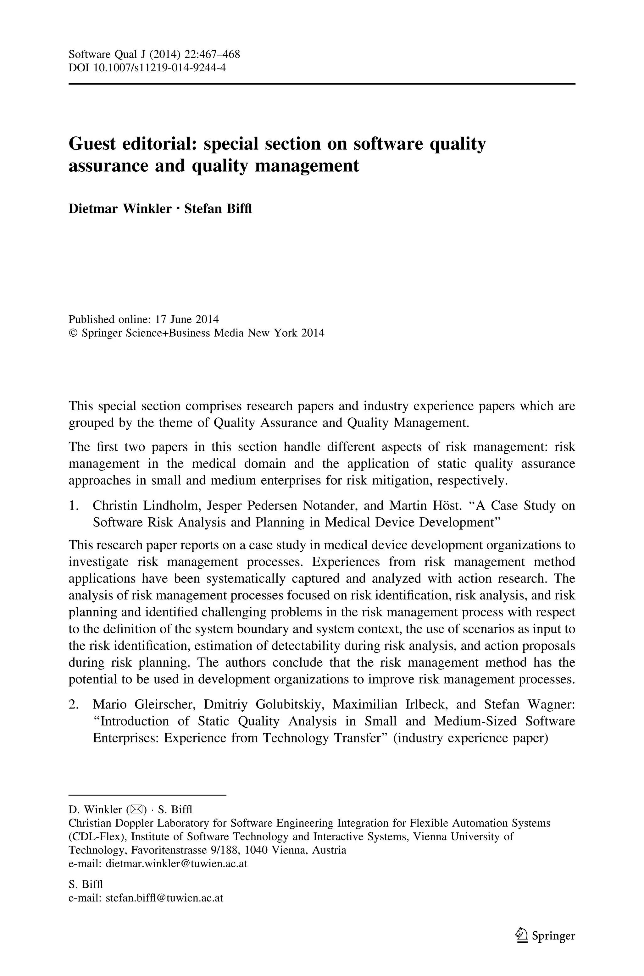 Quality management | PDF | Computer Software and Applications | Computing