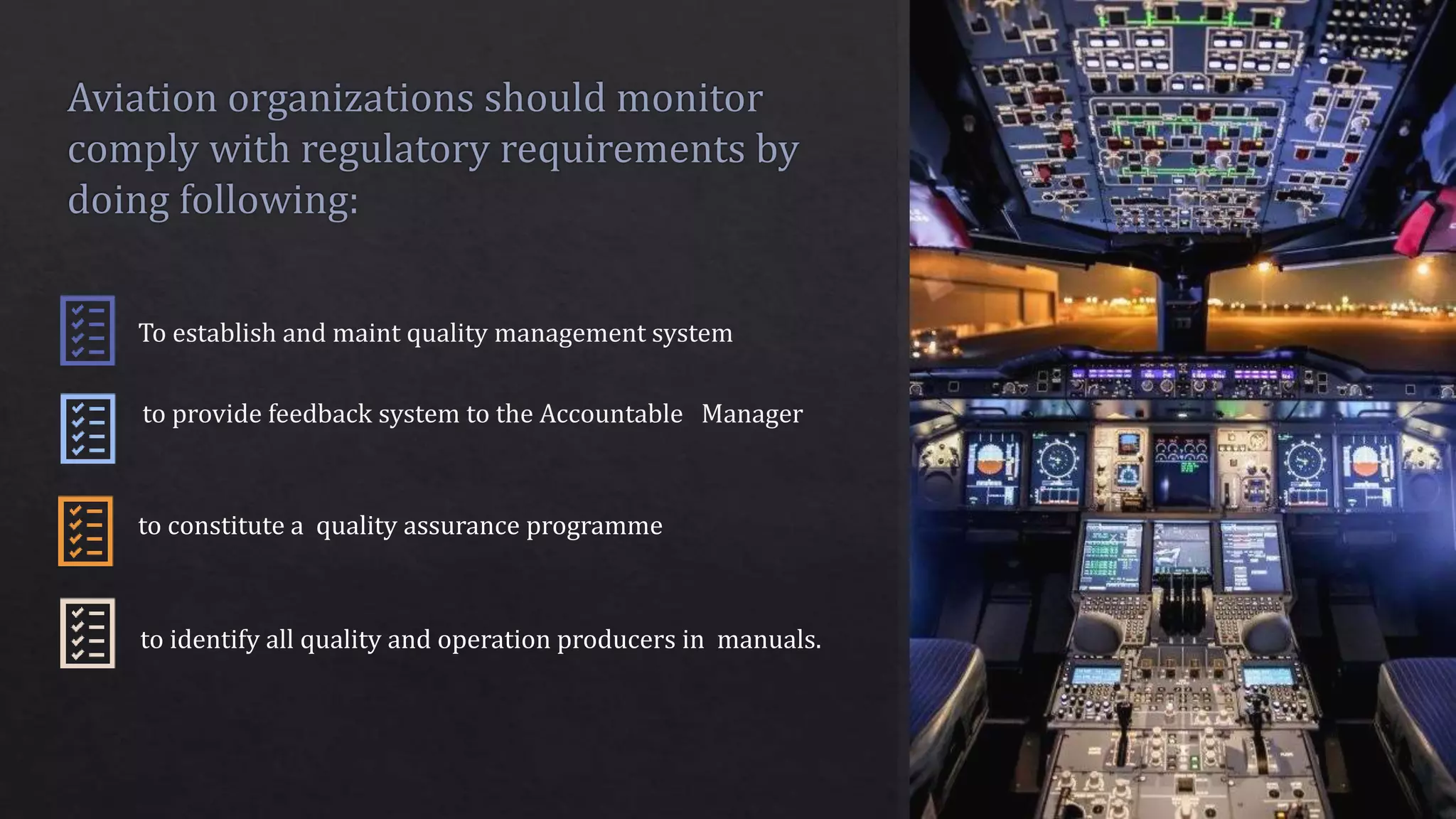 Quality Management and Audit Process in Aviation Organizations | PPT
