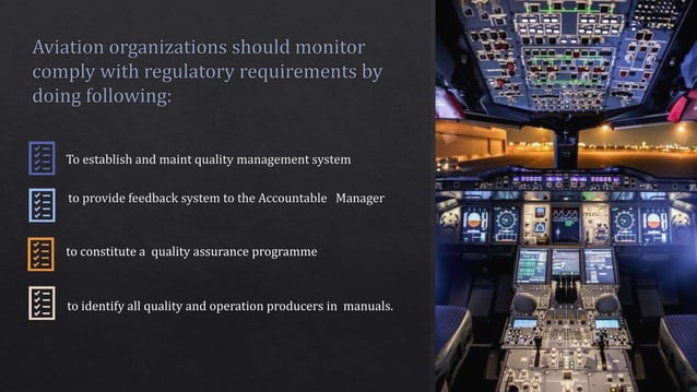 Quality Management and Audit Process in Aviation Organizations | PPTX