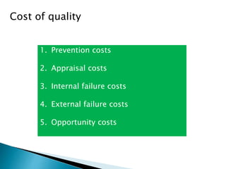 Quality management | PPTX