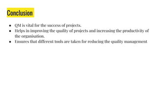 Quality Management | Sample PPT Assignment | PPT