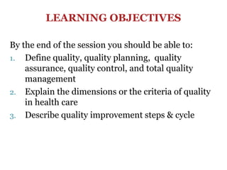 Quality management 2019 | PPT