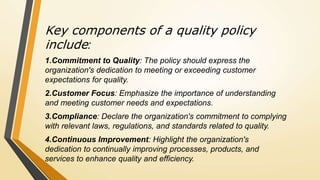 QUALITY MANAGEMENT AND Quality policy.pptx