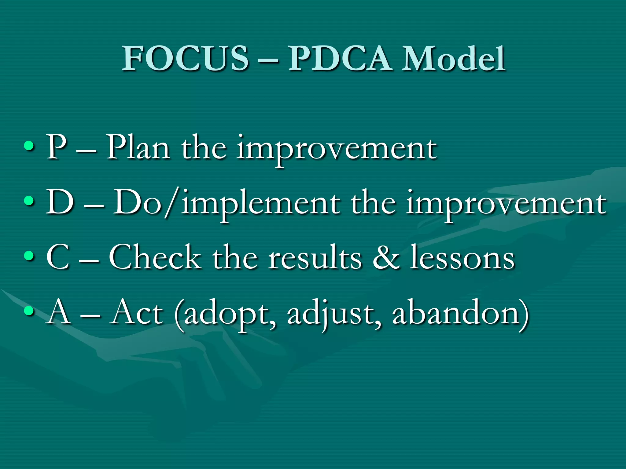 Quality management and process improvement layton | PPTX