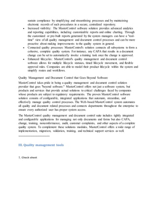 Quality management documentation | PDF